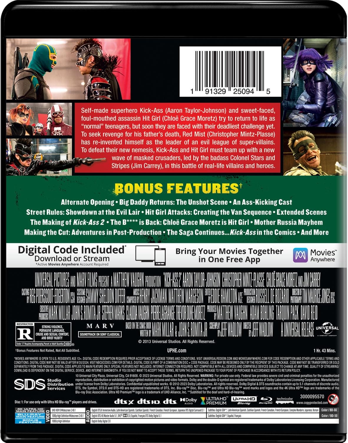 Kick-Ass 2 - 4K Ultra HD + Blu-ray + Digital | HeadStark